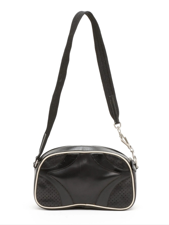 Prada | Bags | Small Prada Vitello Drive Perforated Bowling Shoulder ...